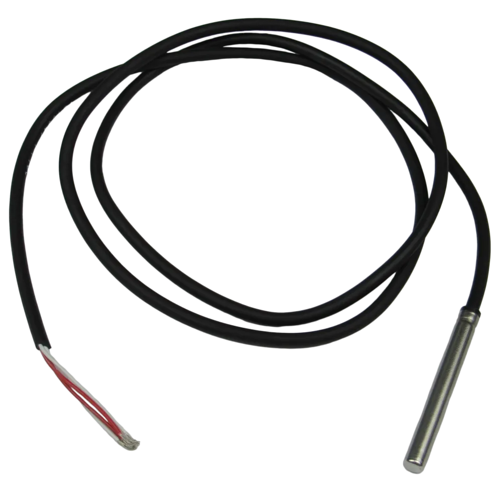 P42 PT100, PT1000 or NTC thermistor 2 wire thermoplastic rubber probe