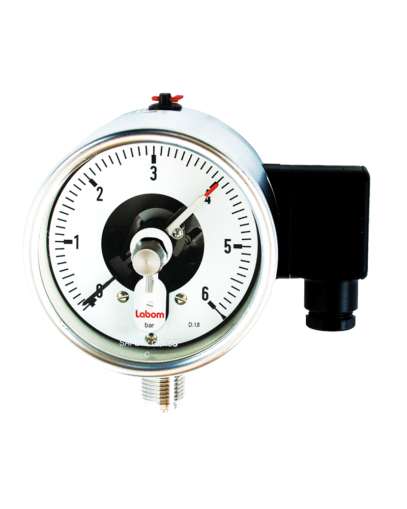 P169 Bourdon Tube Visual Pressure Gauge with Integrated Mechanical Vac